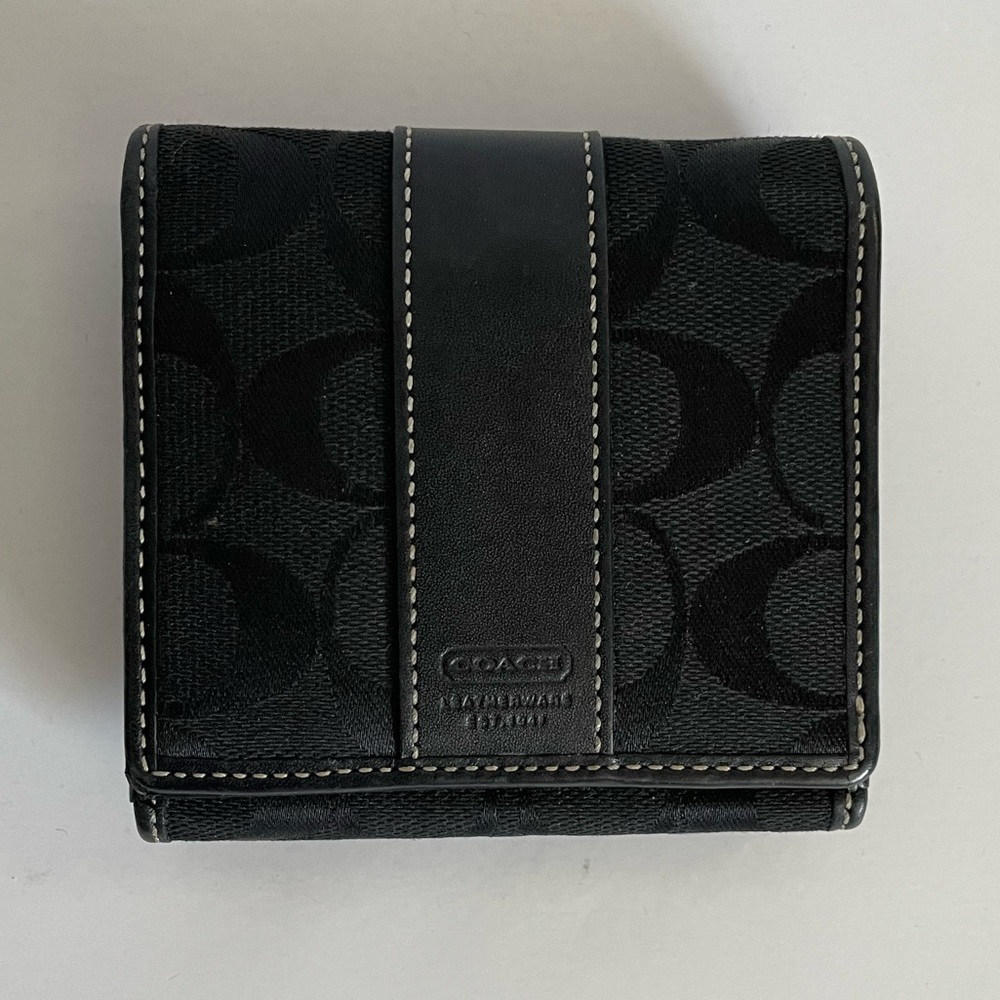 Coach Signature C Pattern Billfold Wallet - Gem